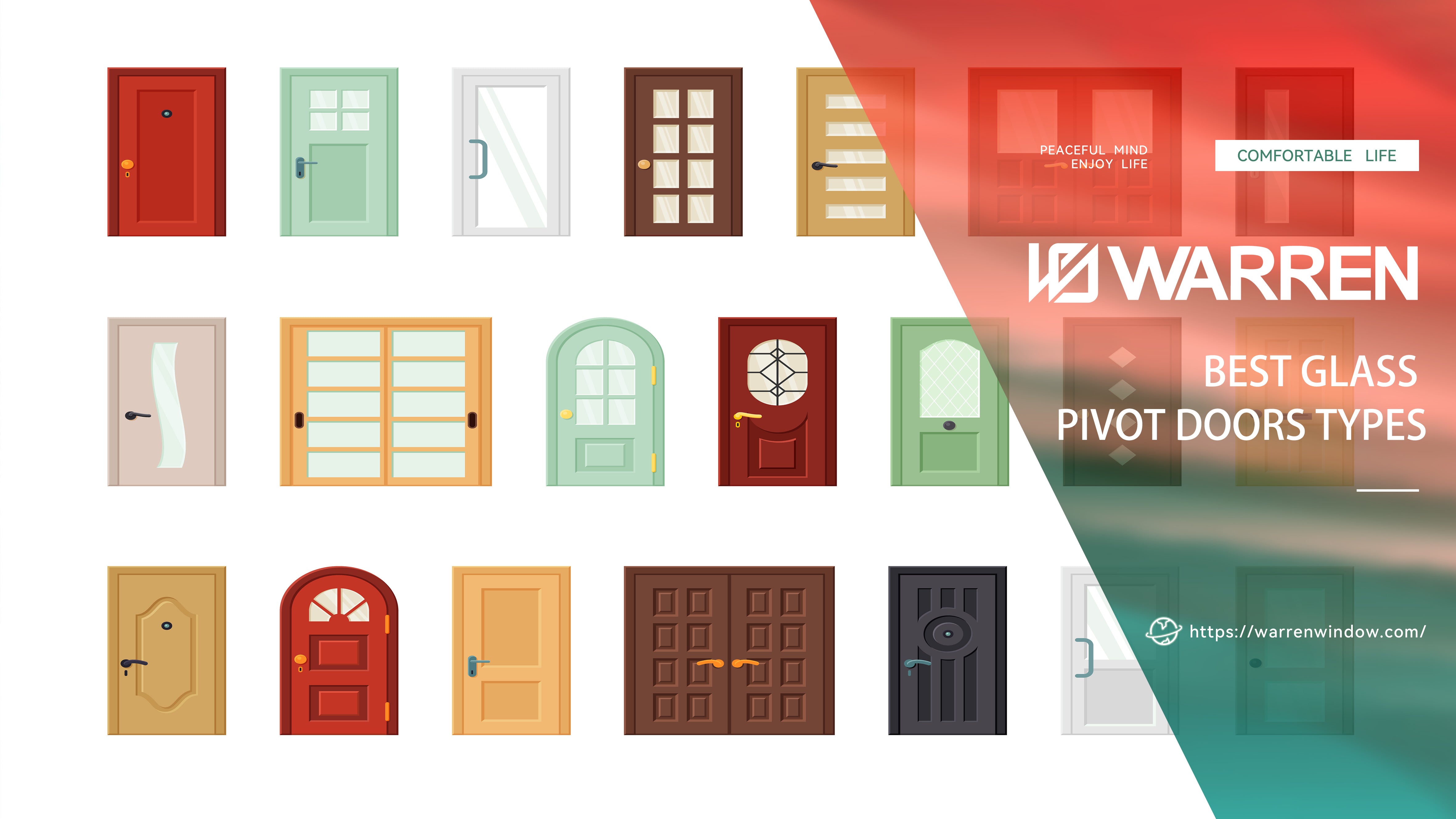 10 Best Types of Glass Pivot Doors – Warren doors and windows Co., Ltd